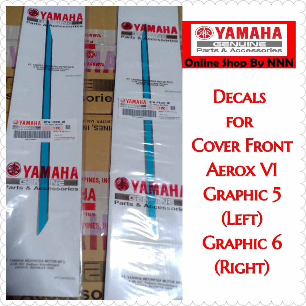 DECALS FOR COVER FRONT AEROX V1 YAMAHA GENUINE PARTS | Shopee Philippines