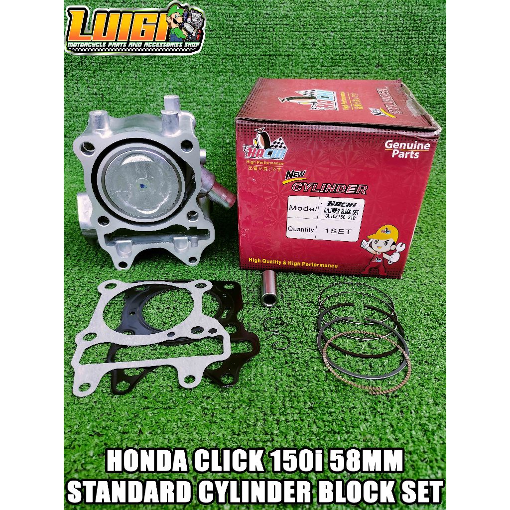 HACHI HONDA CLICK 150 58MM STANDARD CYLINDER BLOCK SET | Shopee Philippines
