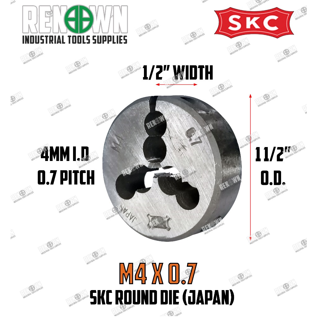 SKC Adjustable Round Die Japan Carbon Steel Assorted Metric English Sizes ( 1-1/2 OD ) | Shopee ...