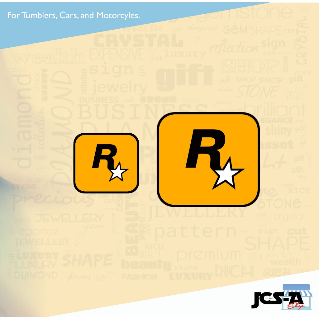 JCS_ GTA Rockstar Sticker | Shopee Philippines