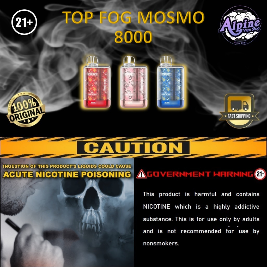 Top Fog Mosmo 8000 Disposable Pod | Shopee Philippines