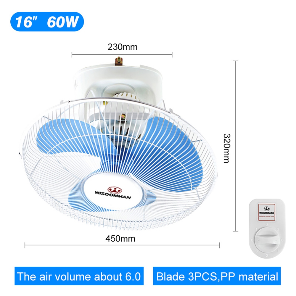 WISDOMMAN Orbit Fan Ceiling Fan Seiling Fan Shaking Head Ceiling ...