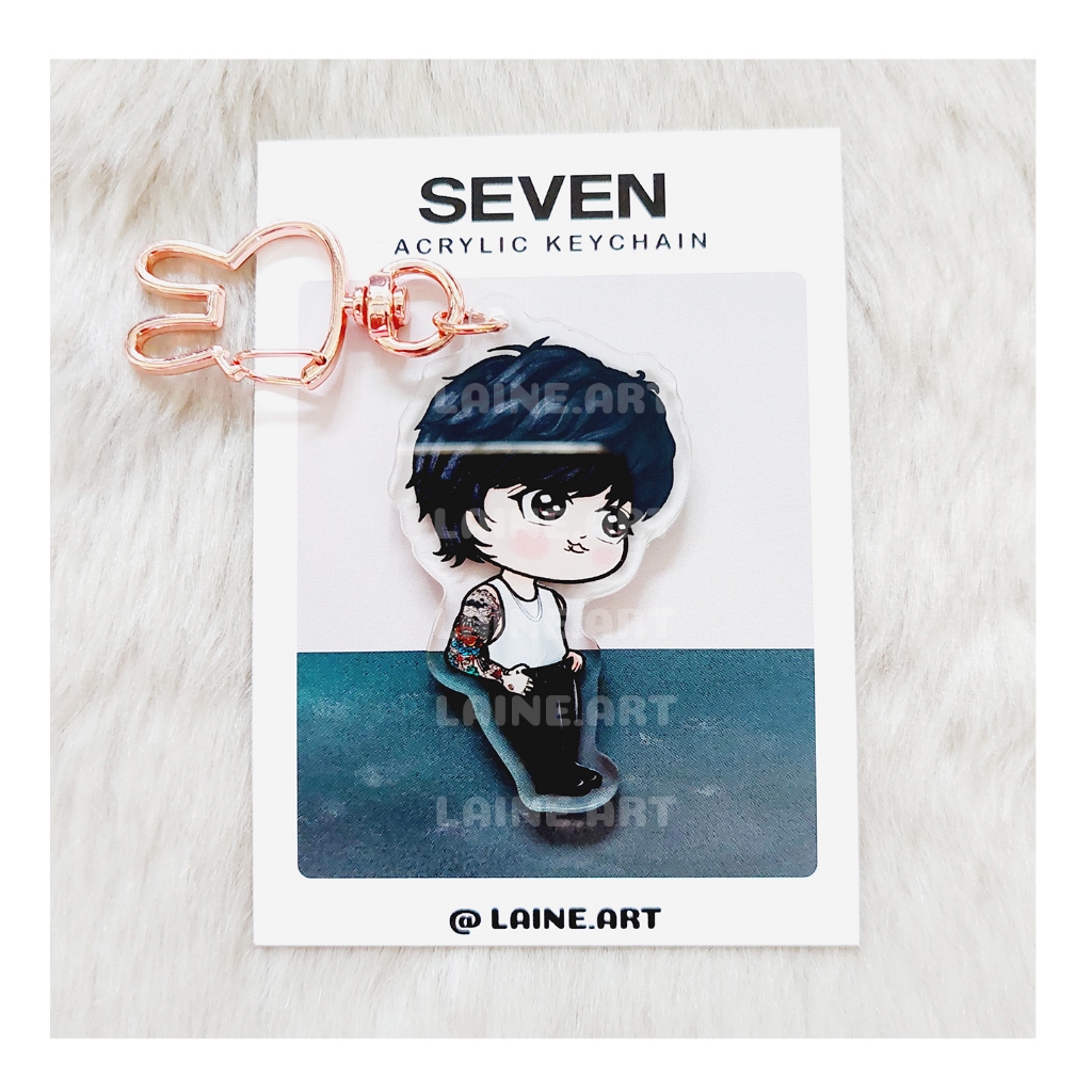 Seven Jungkook Acrylic Charm Keychain by Laine.art / BTS Fanart Kookie ...