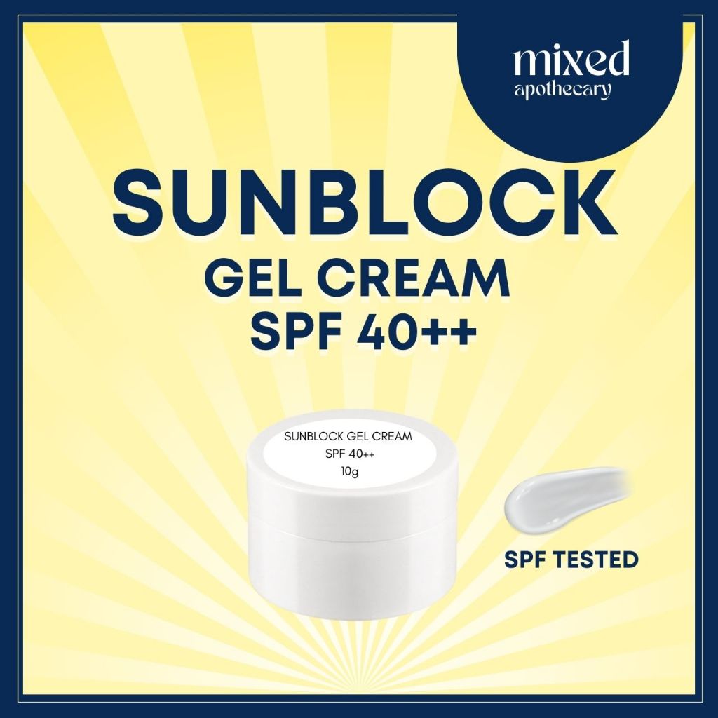 Sunblock SPF 40++ Cream Gel Trial Size 10ml Buy 5 get 1 Free | Shopee ...