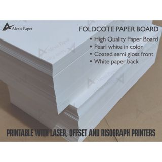 Foldcote Paper Board | 200-330gsm | 25 sheets per pack | Shopee Philippines
