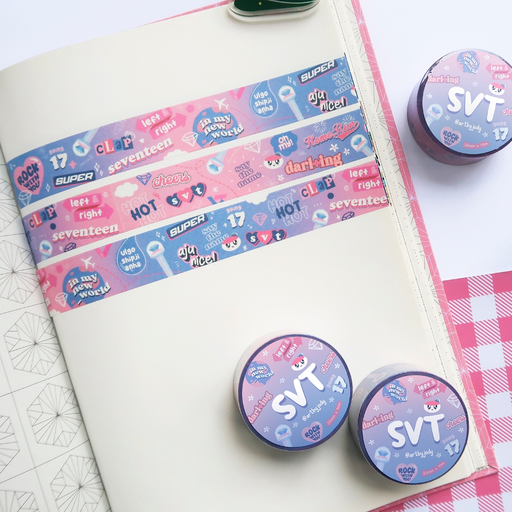 Seventeen SVT Carat Washi Tape | Artbyjody.shop | Shopee Philippines