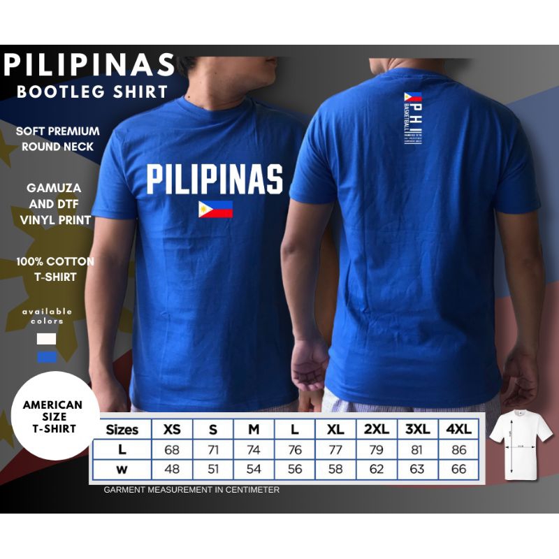 Gilas Pilipinas T-shirt (Royal Blue and White) | Shopee Philippines