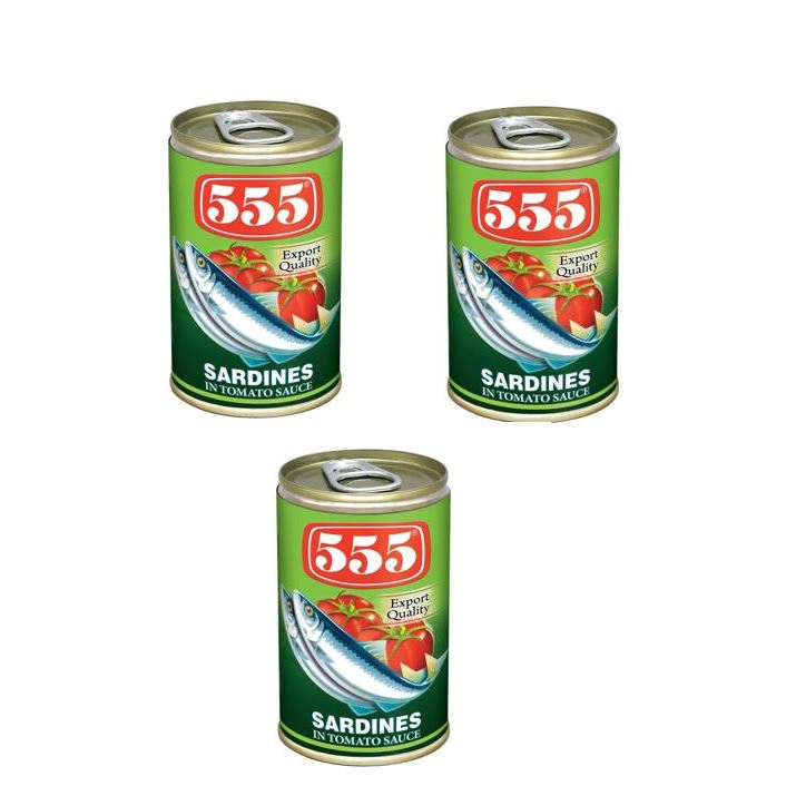 555 Sardines in Tomato Sauces 155g Bundle Of 3 | Shopee Philippines