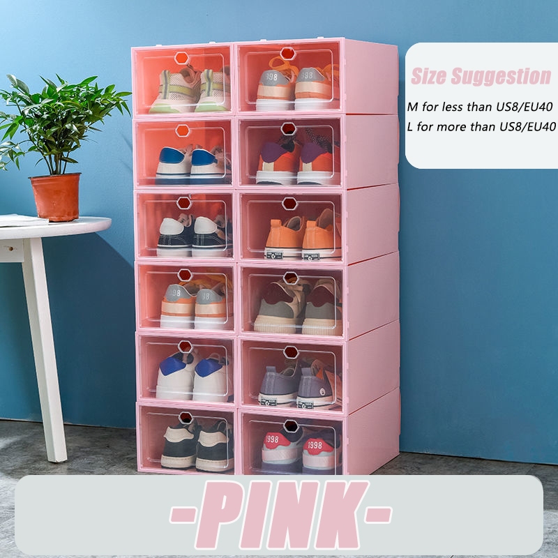 Big Size Basketball Shoe Organizer Box Storag Hard Plastic Foldable ...