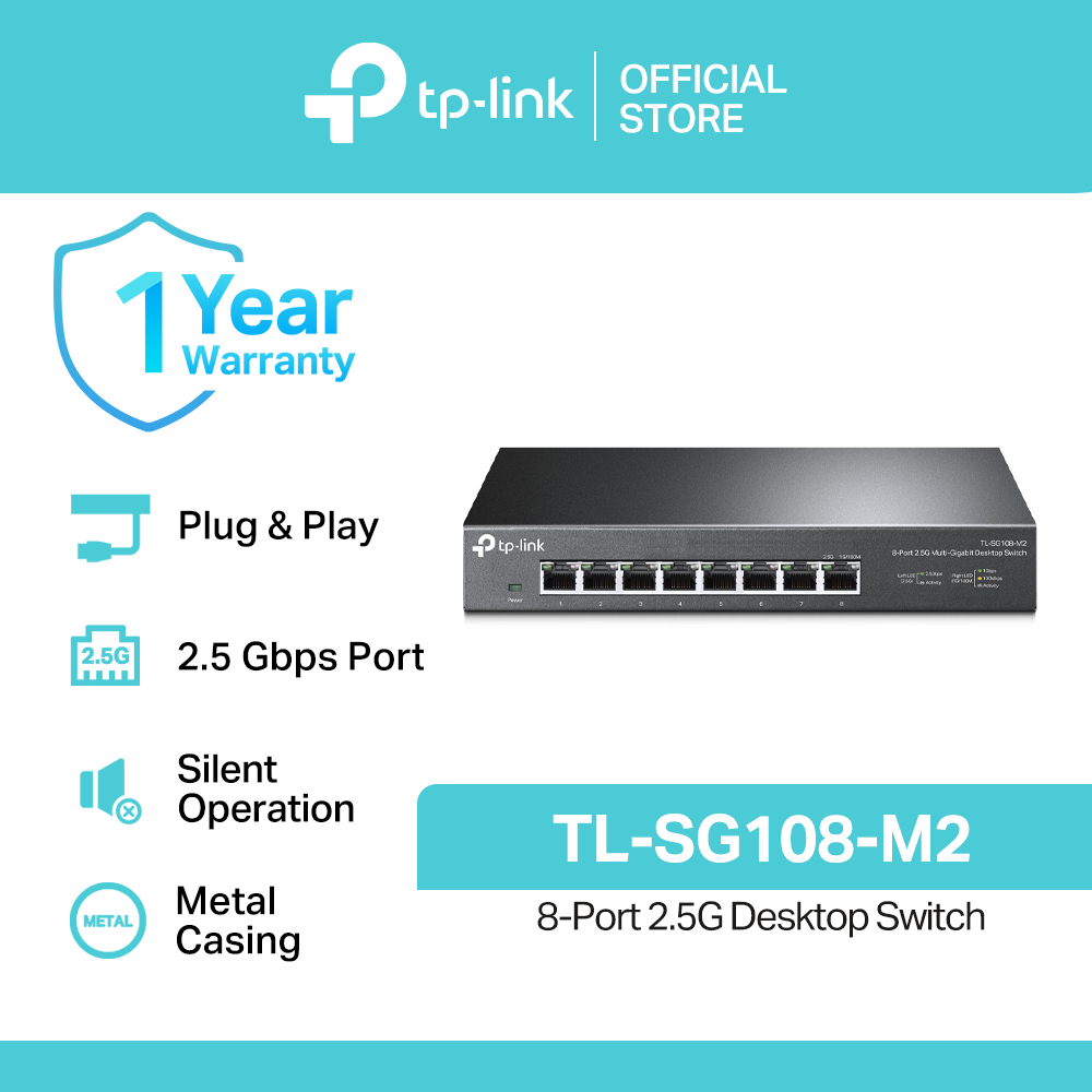 TP-Link TL-SG108-M2 8-Port 2.5G Desktop Switch | Shopee Philippines