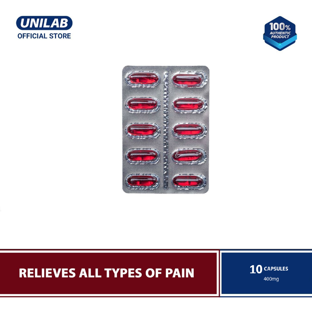 Unilab Medicol Advance 400 mg 10 Ibuprofen Capsules - Quick Relief from ...