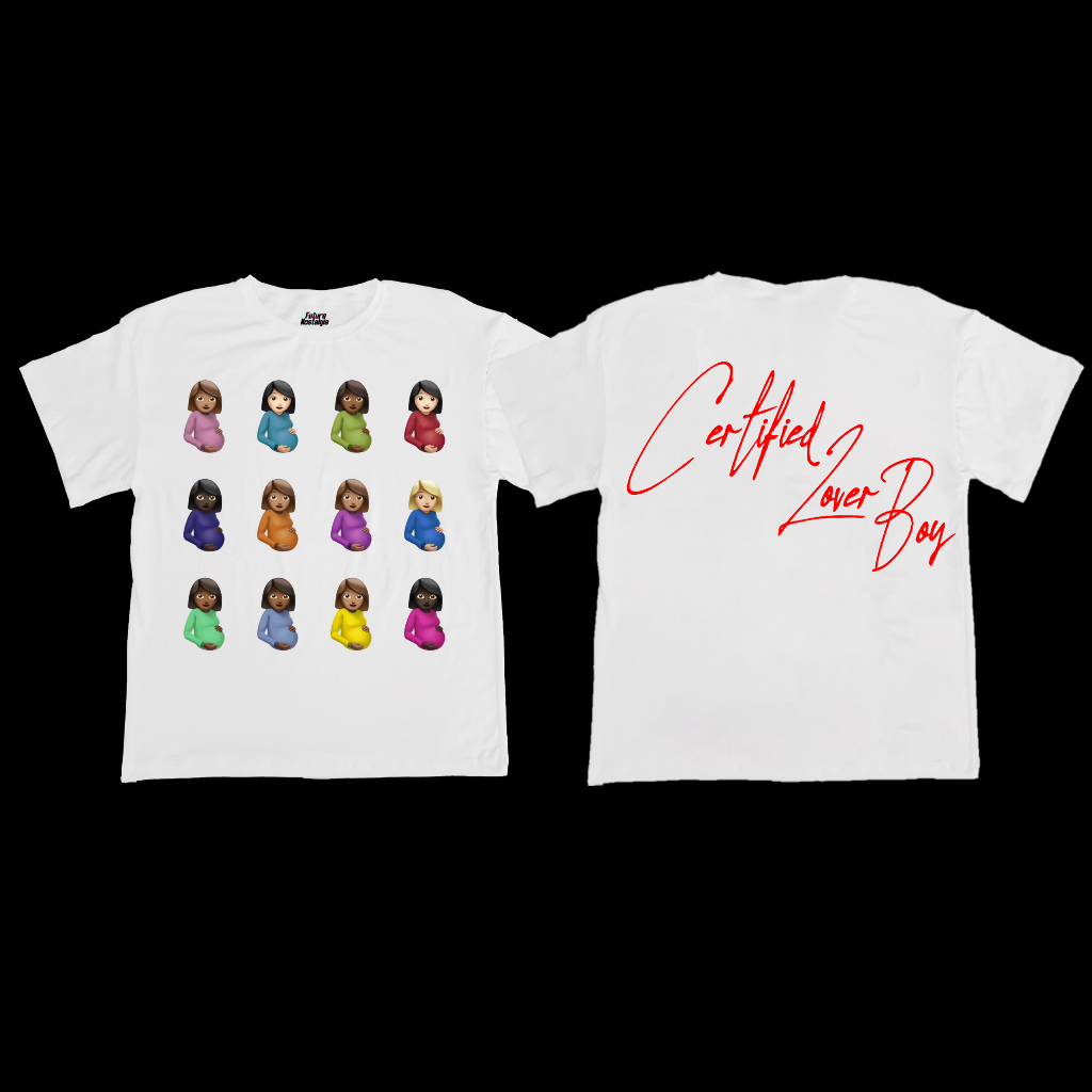 DRAKE - BIG Emoji Certified Lover Boy with Back Script CLB, Premium ...
