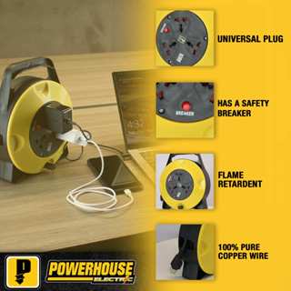 Powerhouse Electric Heavy Duty Extension Wheel 10A 10M 13A 30M | Shopee ...