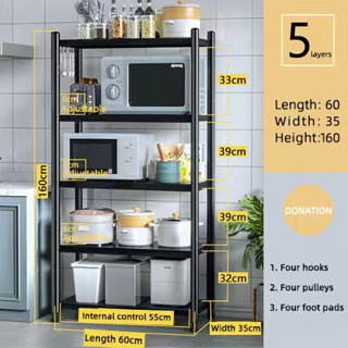 5 LayersMulti-purpose Steel Storage Rack Shelf Metal Shelves Steel Rack ...