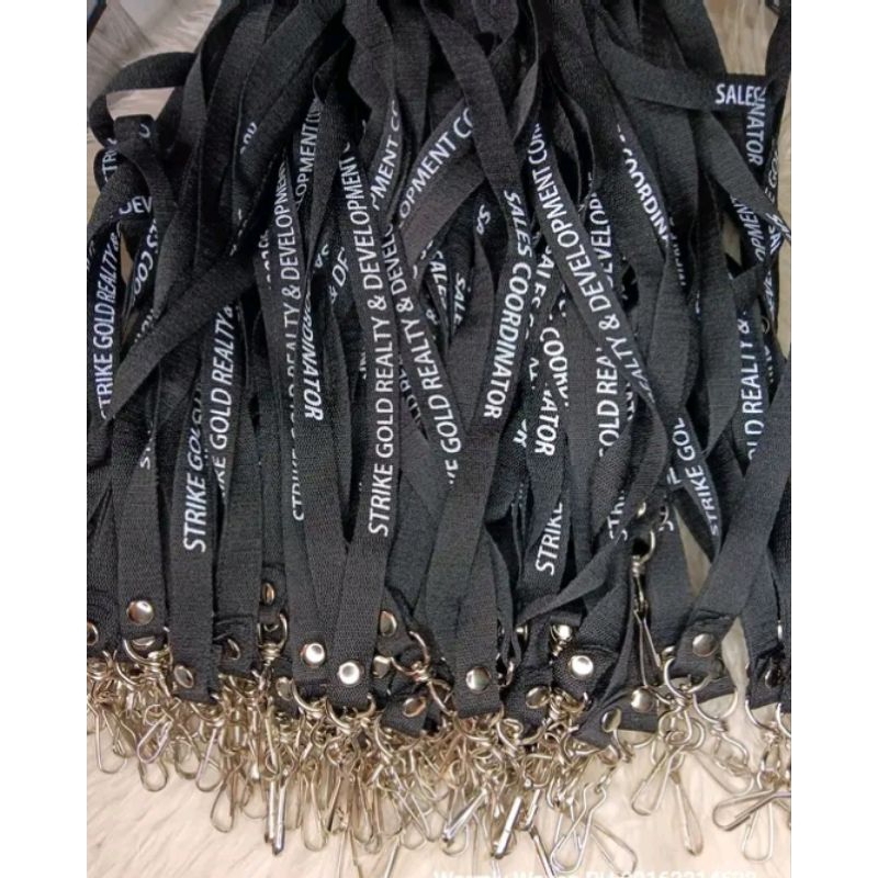 1/2" Customized Lanyard ID Lace Silk Screen Print | Shopee Philippines