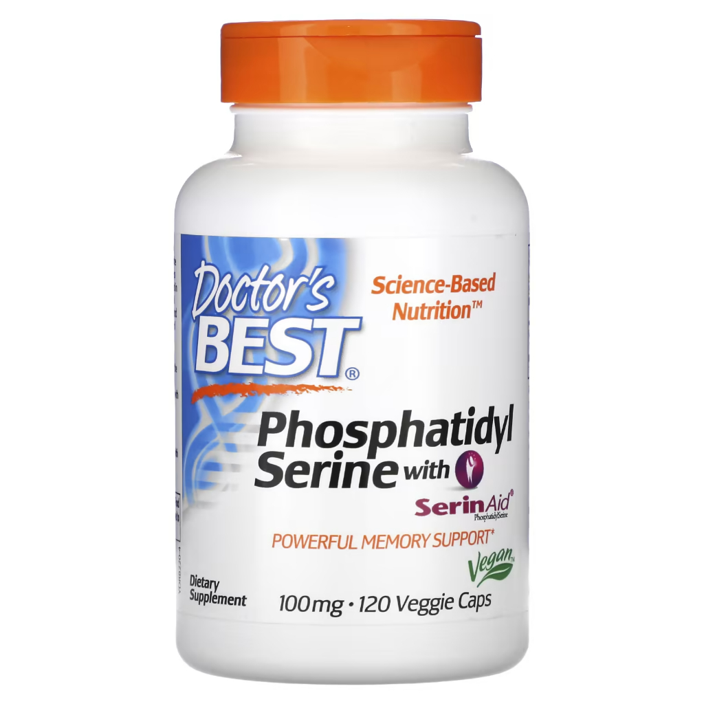 Doctor's Best, PhosphatidylSerine with SerinAid, 100 mg, 120 Veggie ...