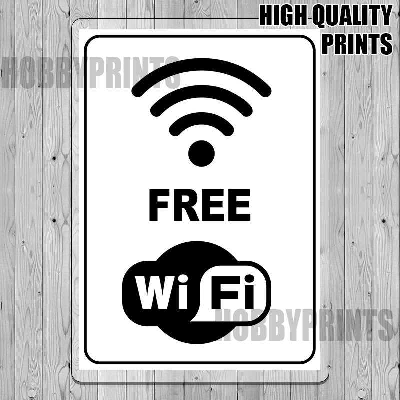 Laminated Signages Free Wifi Sign Signage | Shopee Philippines