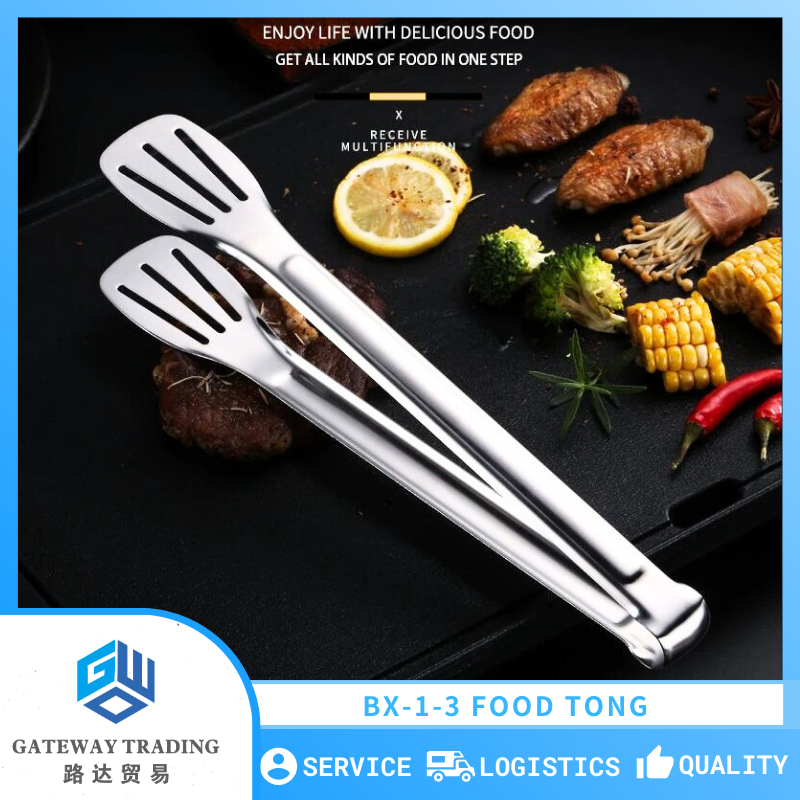 BX1-3 Food Tongs 304 Stainless Steel Barbecue Clip Barbecue Bread ...