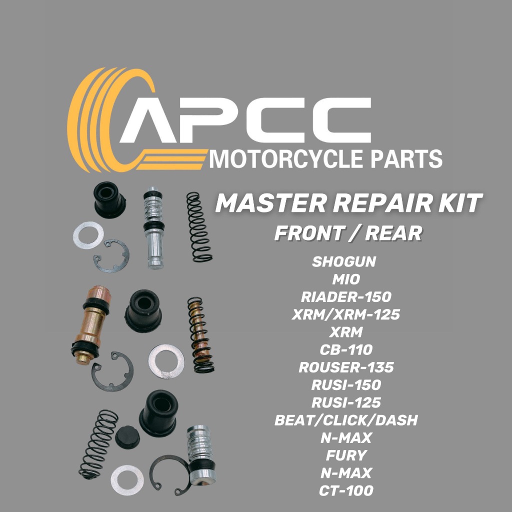 MOTORCYCLE PARTS MASTER REPAIR KIT FRONT/REAR MIO XRM BEAT CLICK ...