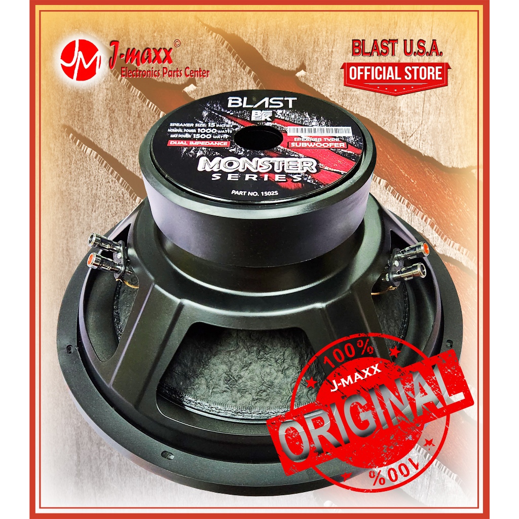 BLAST MONSTER Series Double-Magnet Subwoofer Speaker 15 inches 1000W to ...