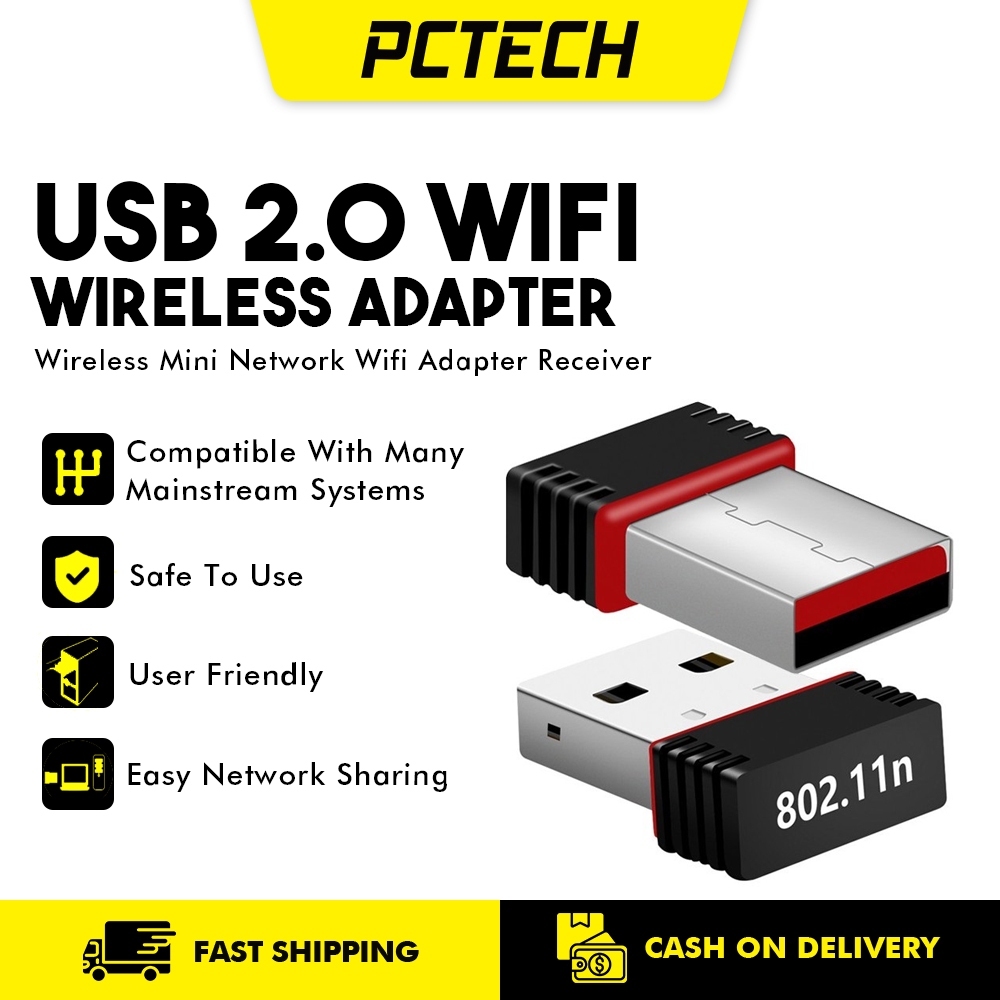 Popcorn USB 2.0 Wireless WiFi Adapter 802.11n 150mbps Mini Dongle ...