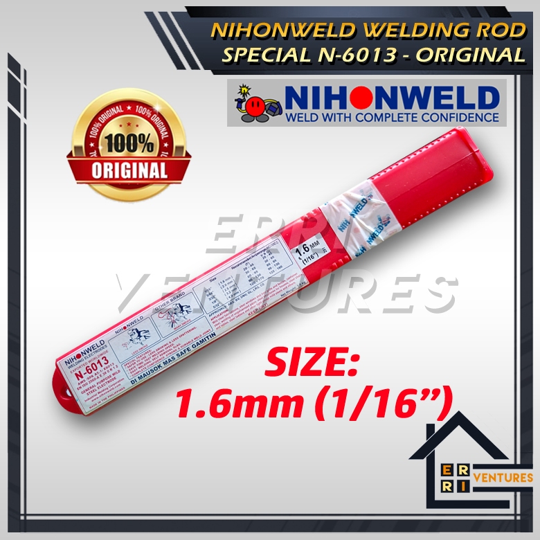 [Nihonweld] Welding Rod Special N-6013 1.6mm 2.0mm 2.5mm (per KILO ...