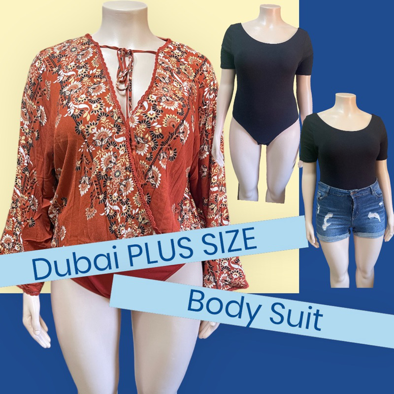 Dubai PLUS SIZE Bodysuits | Shopee Philippines