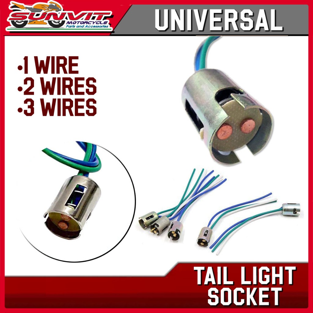 MOTORCYCLE UNIVERSAL TAIL LIGHT SOCKET | Shopee Philippines