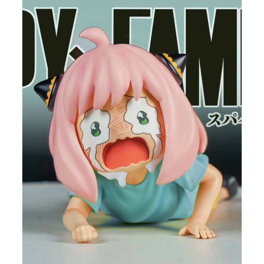 11cm SPY x FAMILY Action Figure Cry Anya Lying down PVC Toy for Kids ...