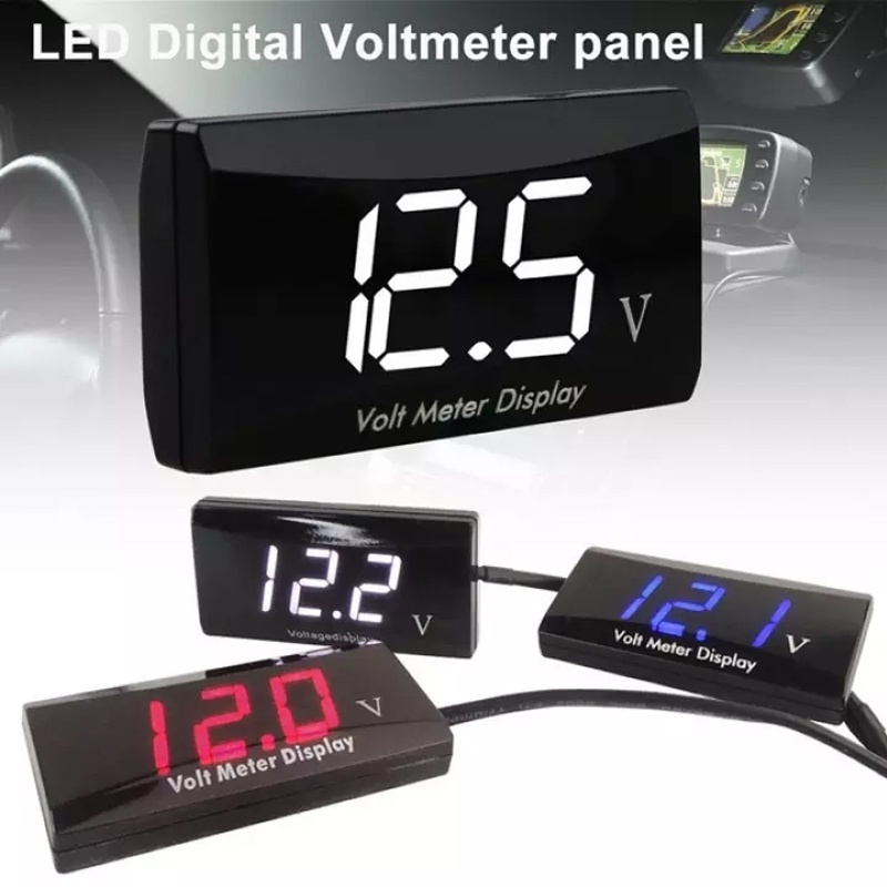 Motorcycle/Car Voltmeter 12V Waterproof P-12 Universal | Shopee Philippines
