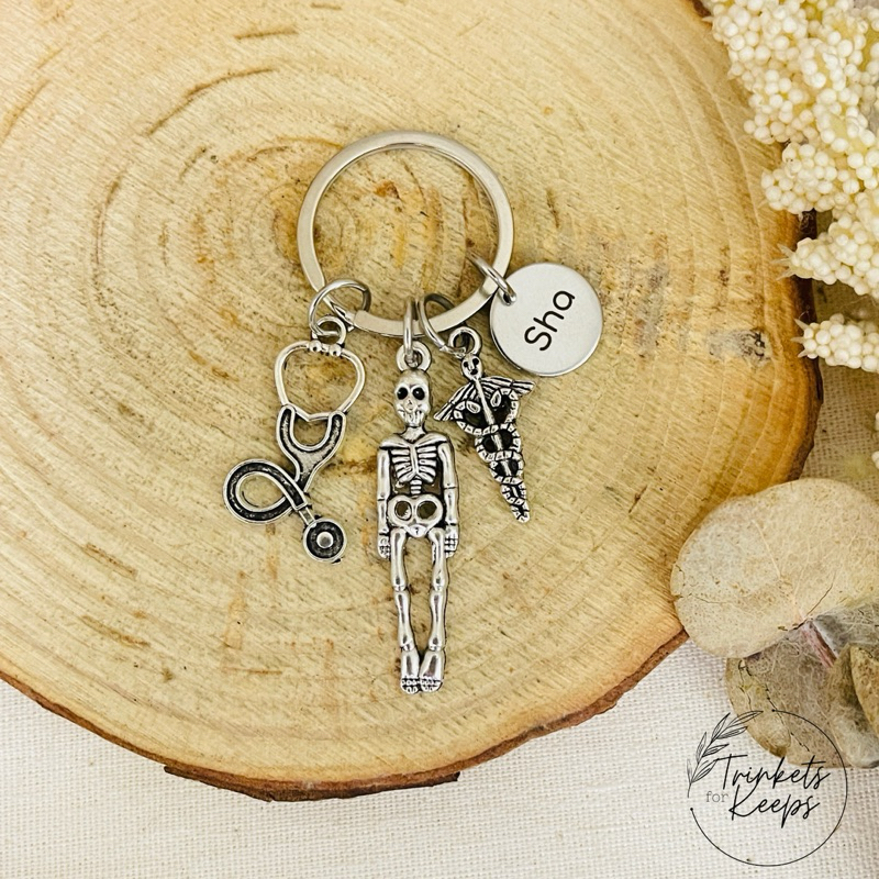 Doctor Keychain • Skeleton • Stethoscope Keychain • Xray Keychain ...