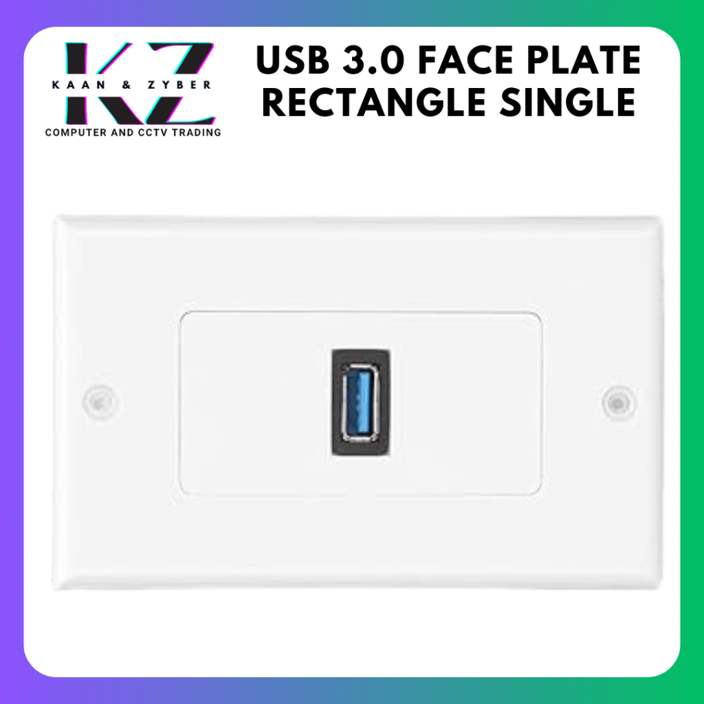 USB 3.0 FACE PLATE RECTANGLE SINGLE | Shopee Philippines