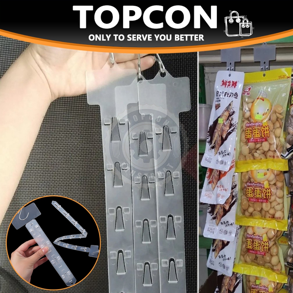 PVC Injection Plastic Supermarket Snack Hanging Strip Transparent ...
