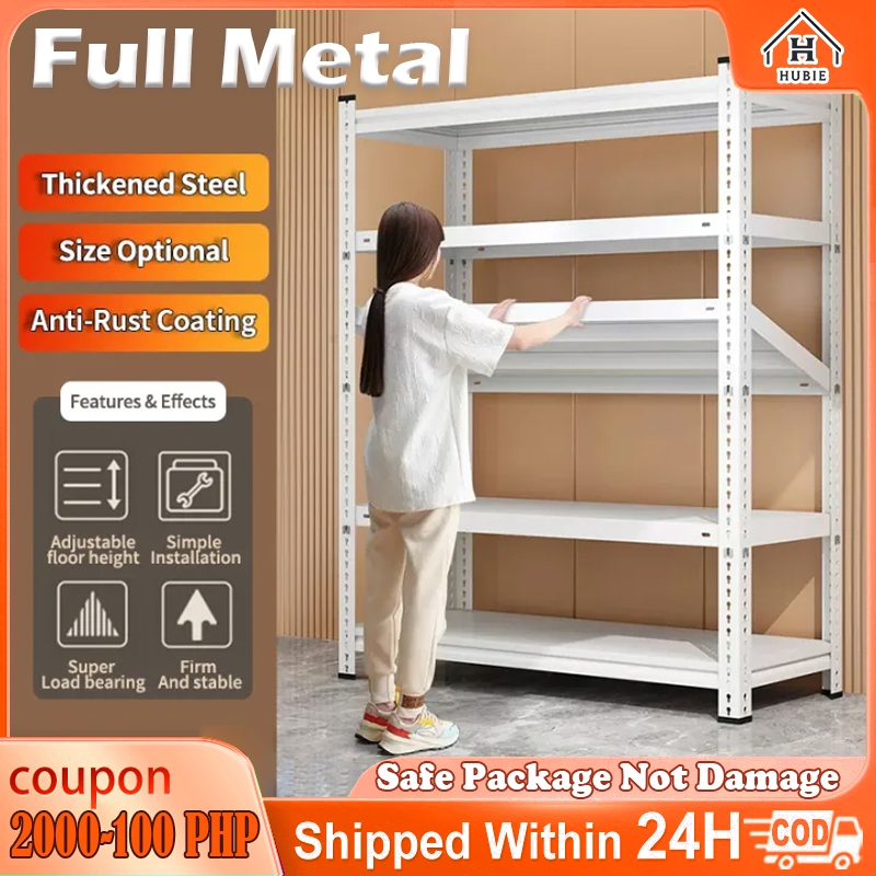 【On Hand】6 Layer Metal Rack Steel Self Heavy Duty organizer Shelves ...