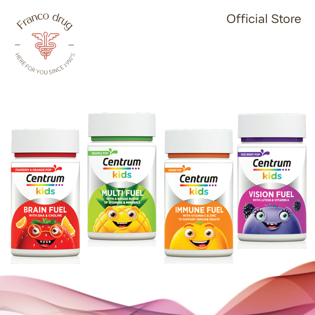 Centrum Kids Fuel - 50's (Brain, Immune, Vision, Multi) | Shopee ...