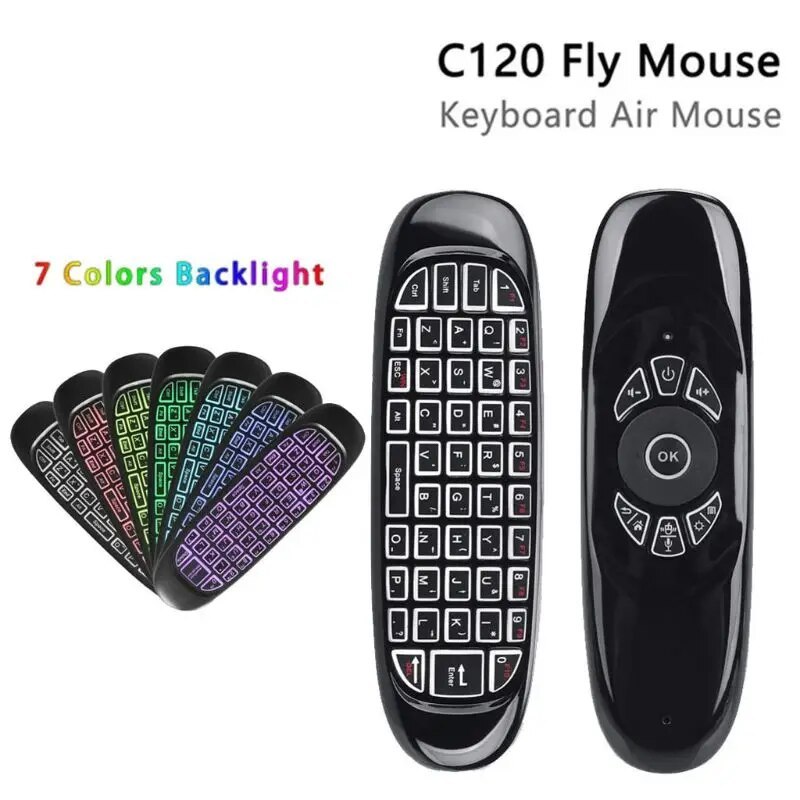 Air mouse 2.4ghz C120 7 Colors Backlight | Shopee Philippines
