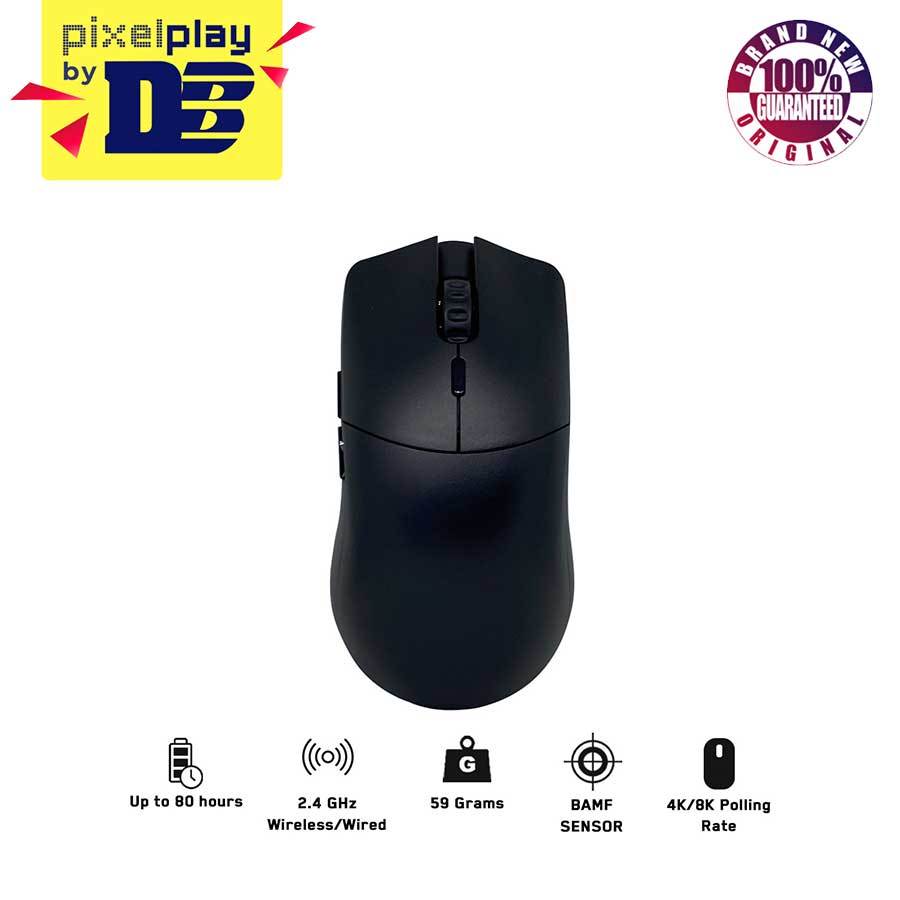 Glorious Model O 2 Pro 4K/8K Polling Wireless RGB Gaming Mouse (Black ...