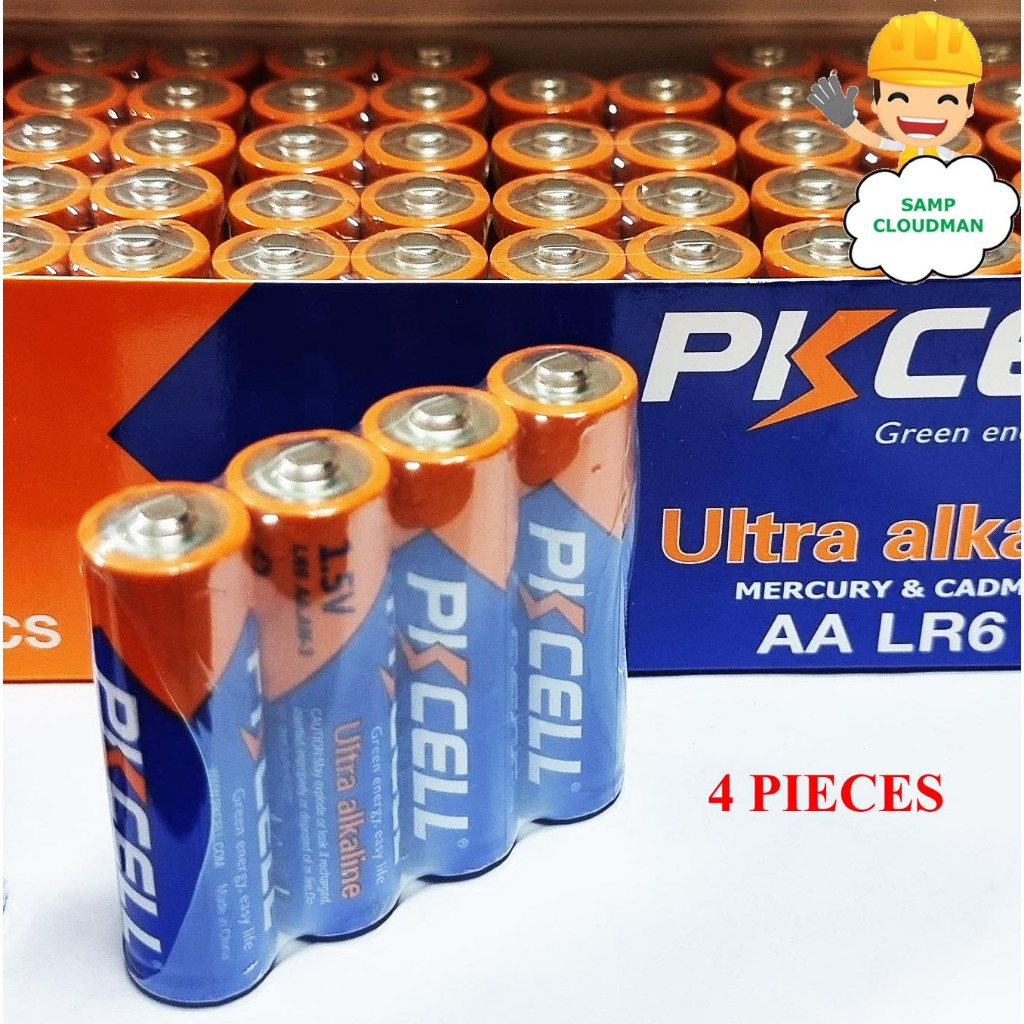Piscell Ultra Alkaline High Drain AA Battery 1.5V 4 Pieces PKCell ...