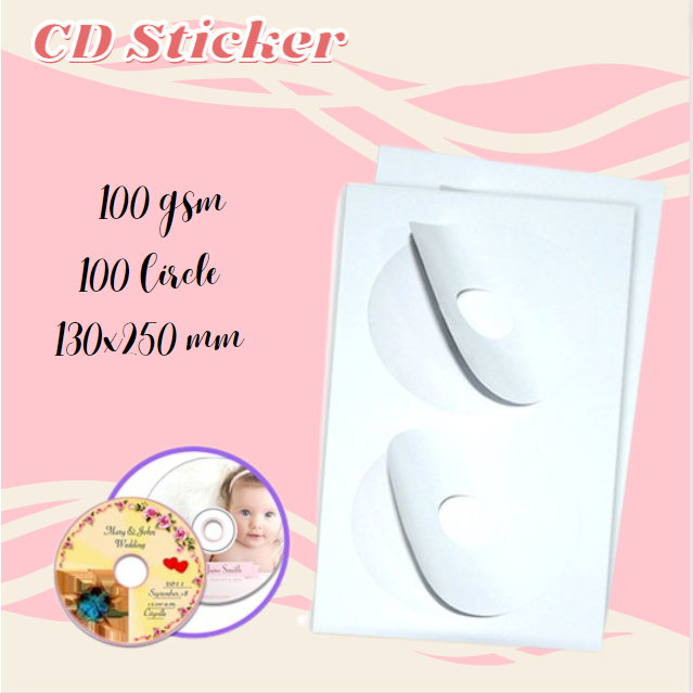 QUAFF Double CD Sticker 100GSM 130x250mm | Shopee Philippines