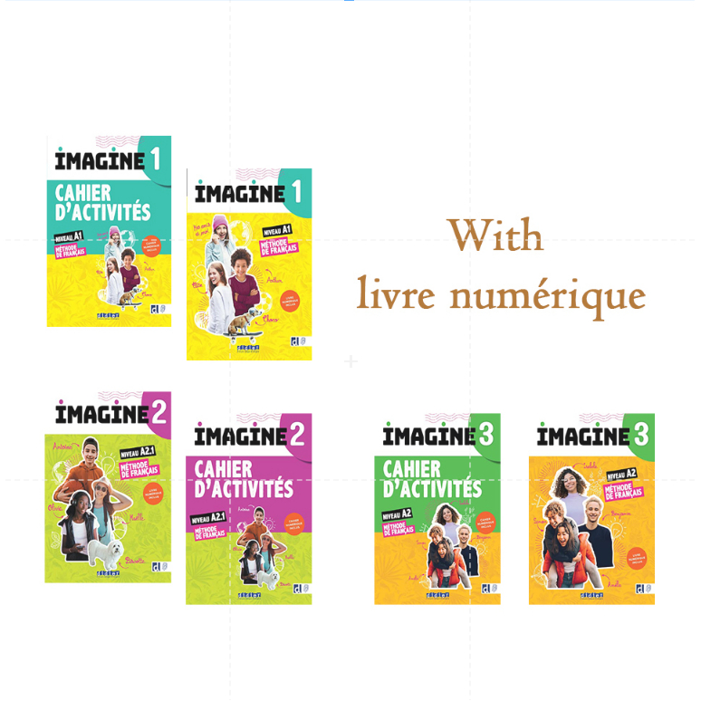Imagine 1, 2, 3 : student book, workbook ( 100% Authentic ) with ...