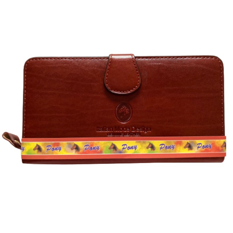 Original Pony Wallet for Women 73023 Long Leather Wallet for Women with ...