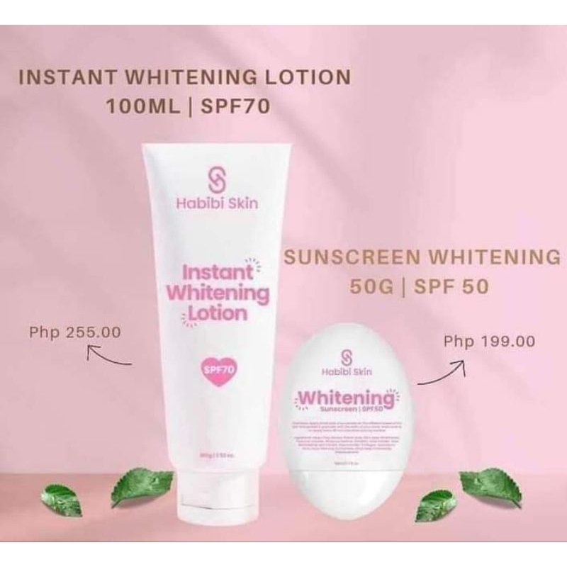 Habibi Sunscreen/Habibi instant whitening Lotion | Shopee Philippines