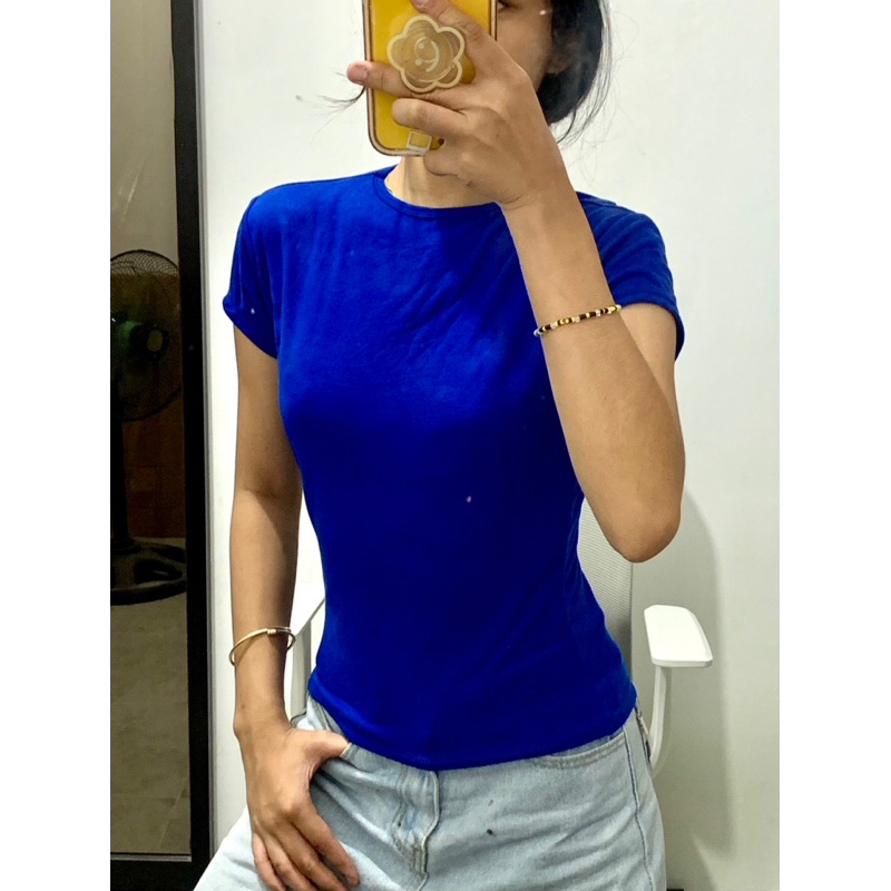 Double Lining Slim Fitted Full Length Top | Shopee Philippines