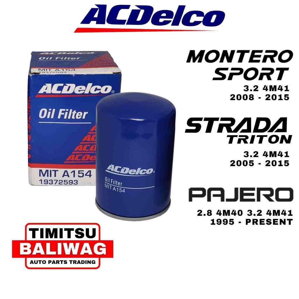 ACDelco Oil Filter for Mitsubishi Strada/Triton 2.5L / 3.2D | Shopee ...