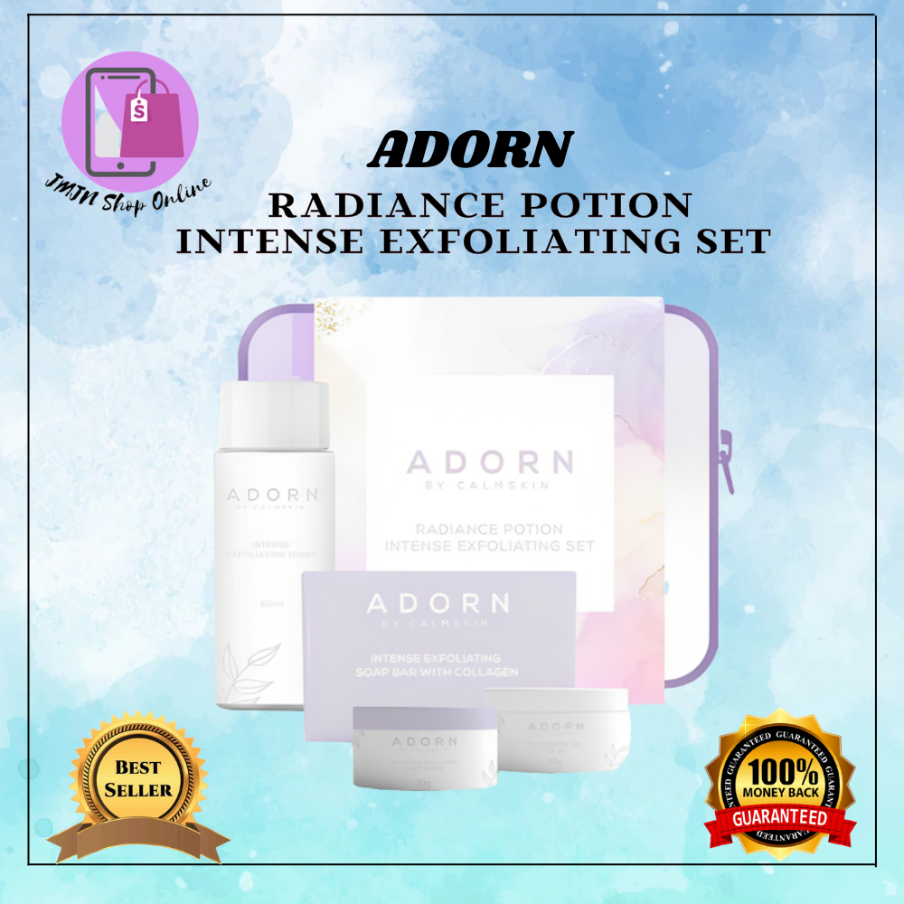 ADORN BY CALM SKIN RADIANCE POTION EXFOLIATING SET | Shopee Philippines