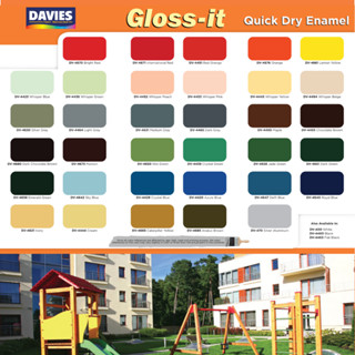 Davies Gloss-it QDE Paint for Wood / Furnitures 1L (Grays and Blacks ...