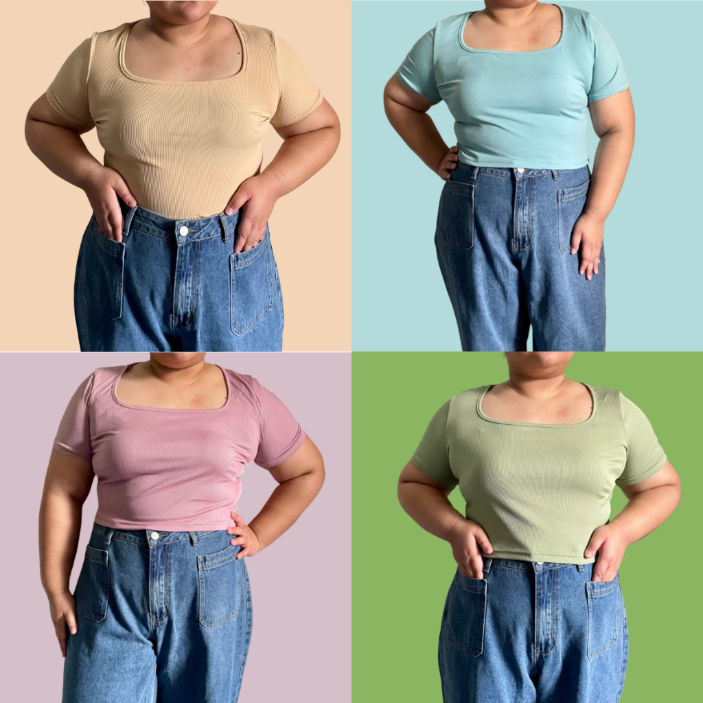 Maya Plus Size Square Neck Top | Shopee Philippines