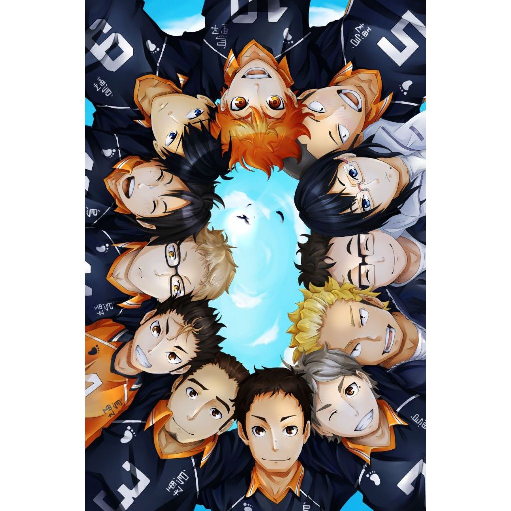 Haikyuu Anime Customized A4 Size Glossy 180 GSM Poster Room Decor Print ...