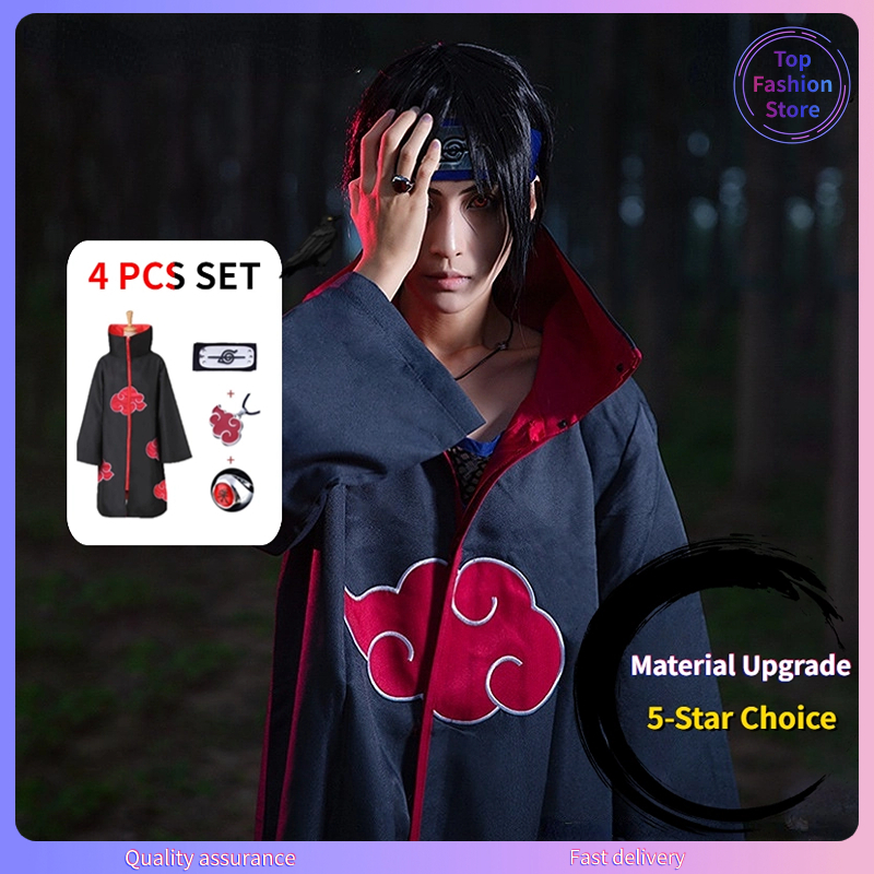 Akatsuki Cloak for Kids Adult naruto jacket for man Cosplay akatsuki ...