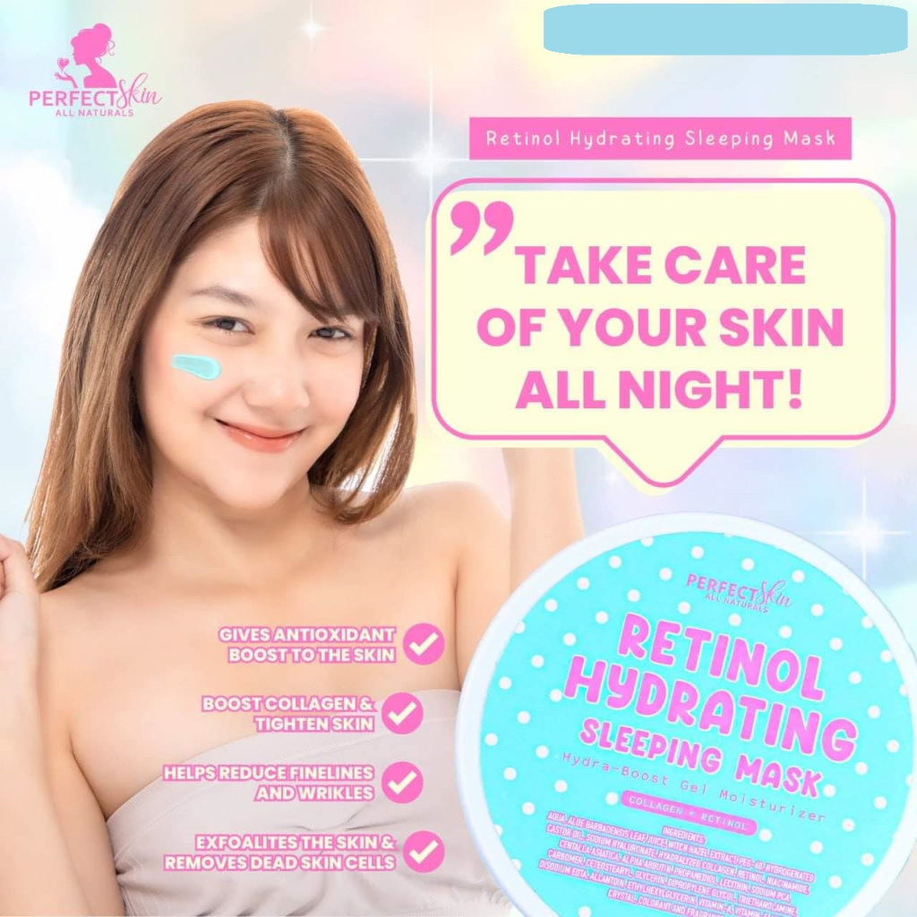 RETINOL HYDRATING SLEEPING MASK BY PERFECT SKIN 300G | Shopee Philippines